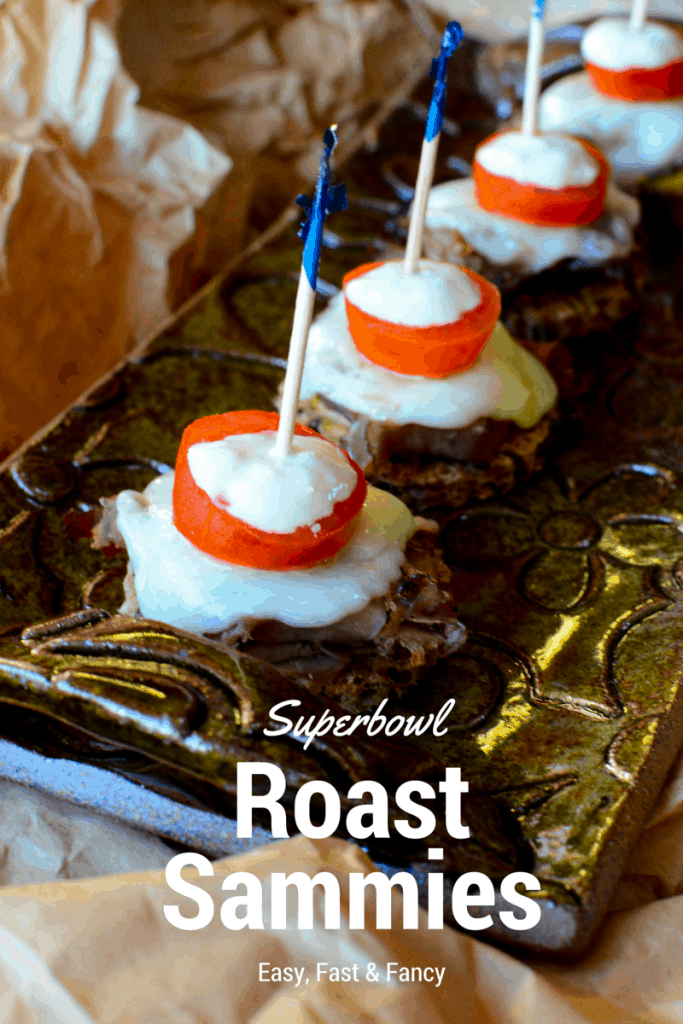 Mini Roast Beef Sammies with Horseradish Cream